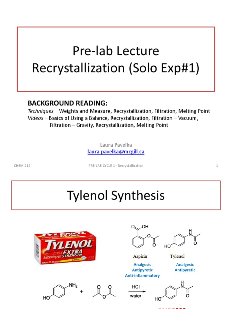 CHEM 212 - Recrystallization | PDF | Chemical Processes | Solubility
