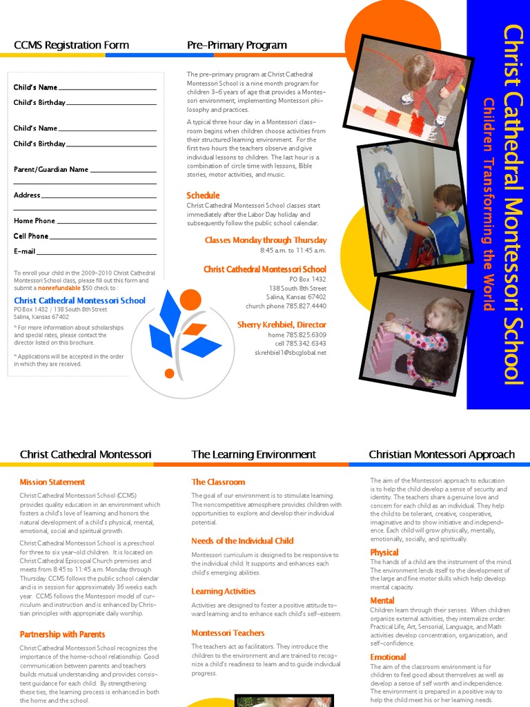 Brochure | PDF | Montessori Education | Teachers
