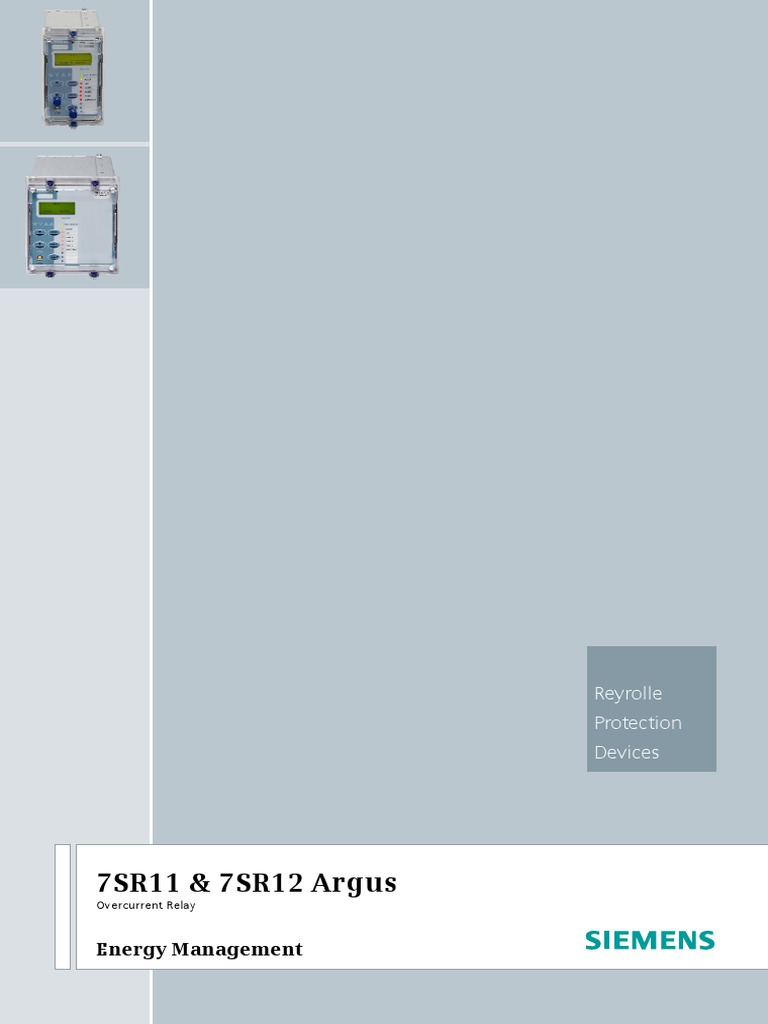 7SR11 and 7SR12 - Argus Complete Technical Manual PDF | PDF | Power ...
