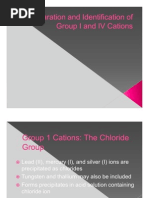 Qualitative Analysis of Group 4 Cations | PDF | Sets Of Chemical ...