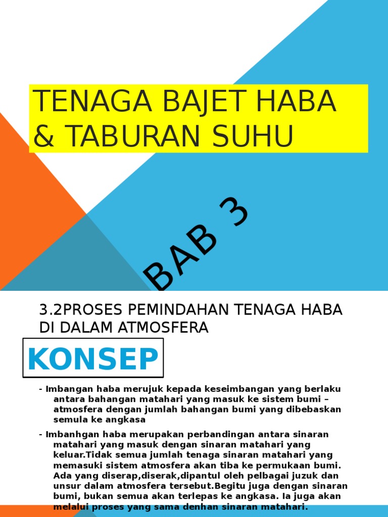Tenaga Bajet Haba & Taburan Suhu | PDF