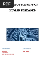 Project File On Human Health and Disease. | PDF | Hiv/Aids | Malaria