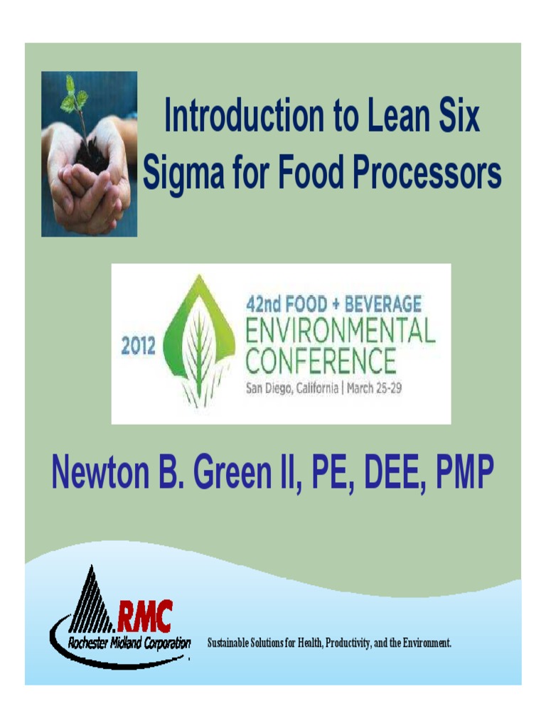 Lean Six Sigma in Food Processing | PDF | Lean Manufacturing | Six Sigma