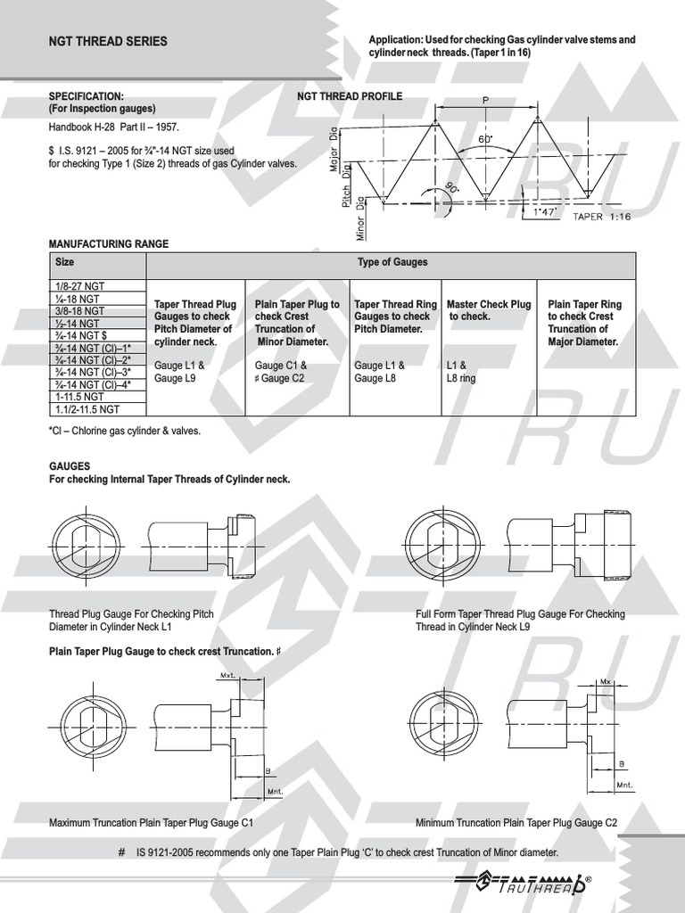 NGT Thread Series: Total Solution For Thread Gauging | PDF