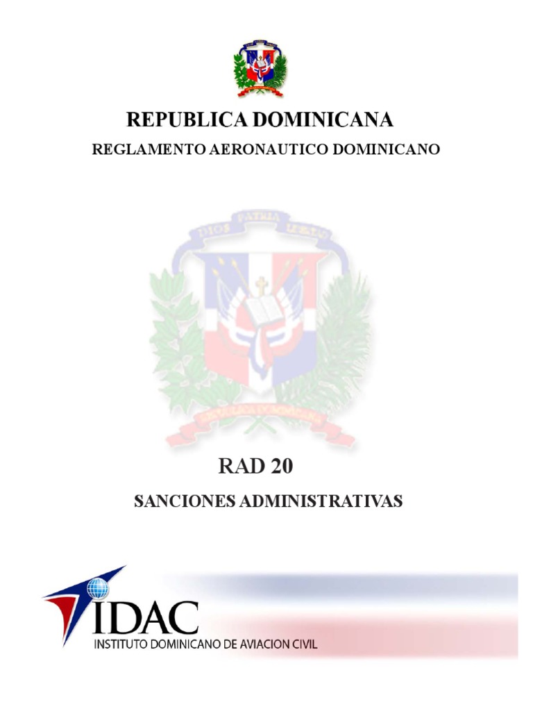 Enmienda RAD-20: Sanciones Aeronáuticas | PDF | Control de tráfico ...