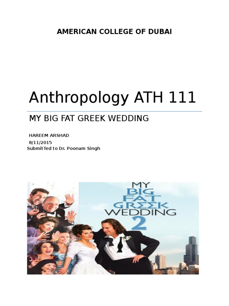My Big Fat Greek Wedding | PDF | Patriarchy | Collectivism