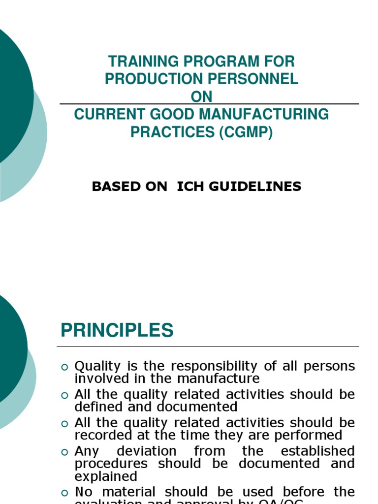 CGMP Training Tool | PDF | Calibration | Waste