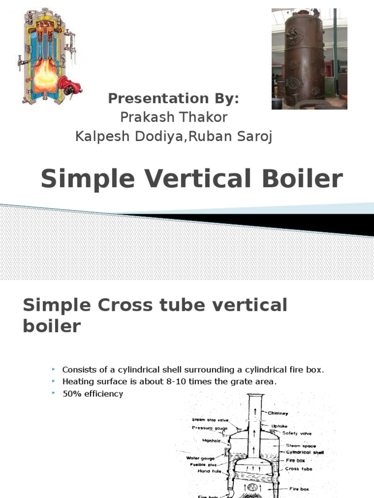 Simple Vertical Boiler: Design, Components, Working Principle ...