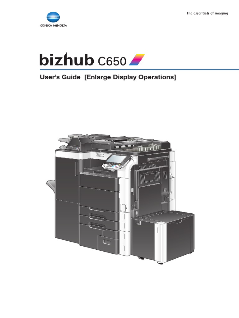Konika Minolta Bizhub c650 | PDF | Image Scanner | Fax