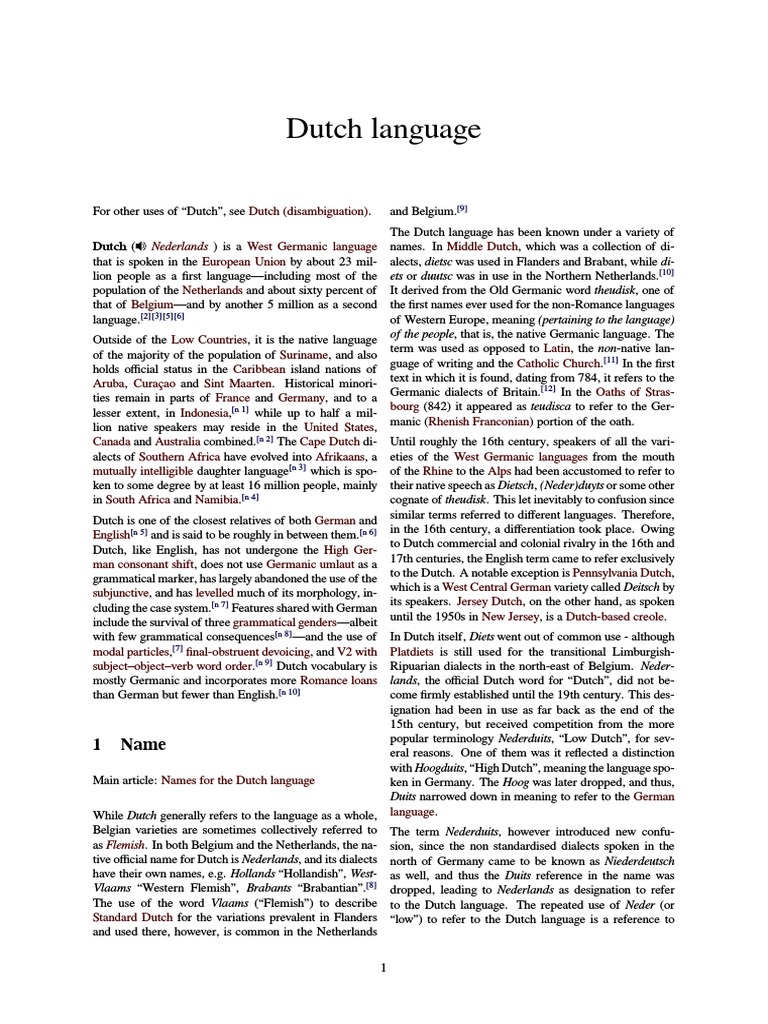 Dutch Language | PDF | Human Communication | Phonology