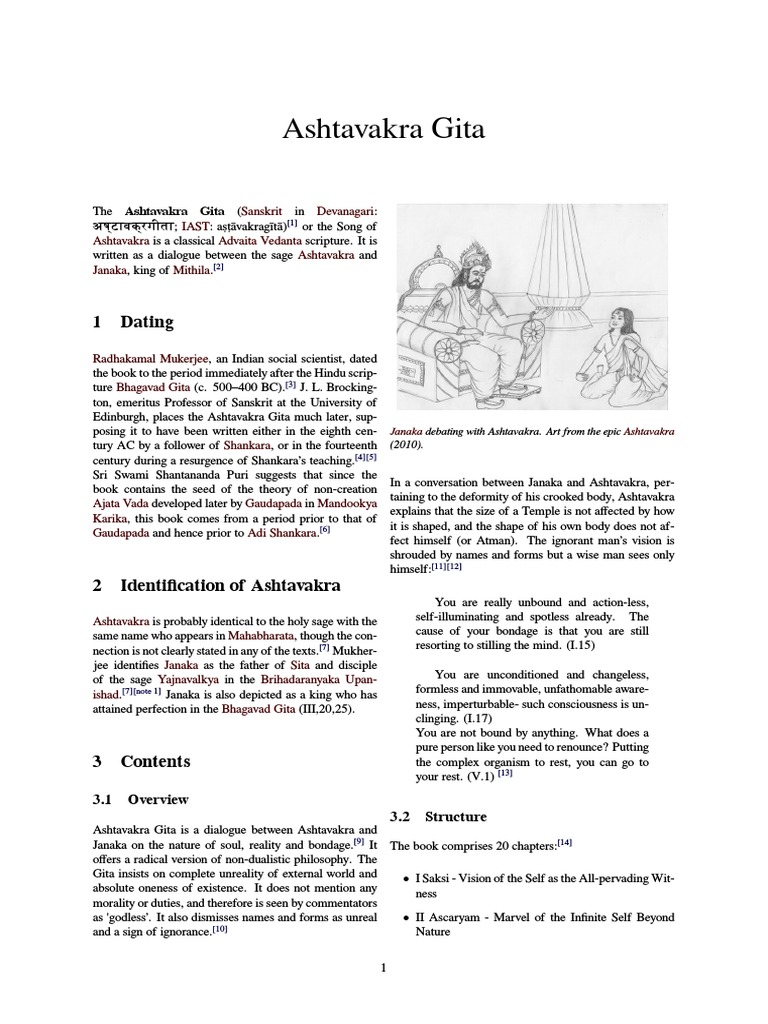 Ashtavakra Gita | PDF | Nondualism | Āstika