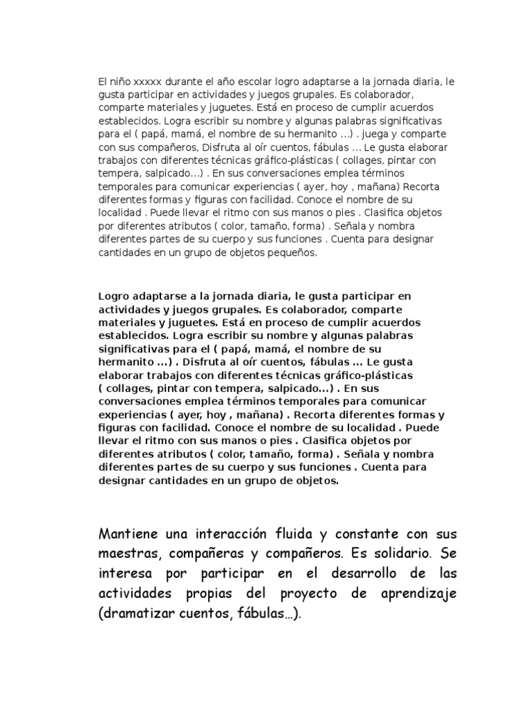 Informe de Progreso Escolar de Leonel | PDF | Ciencia cognitiva | Cognición