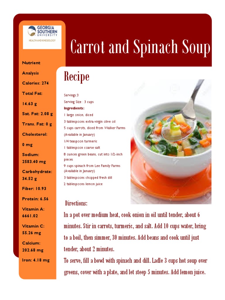 Recipe Handout | PDF