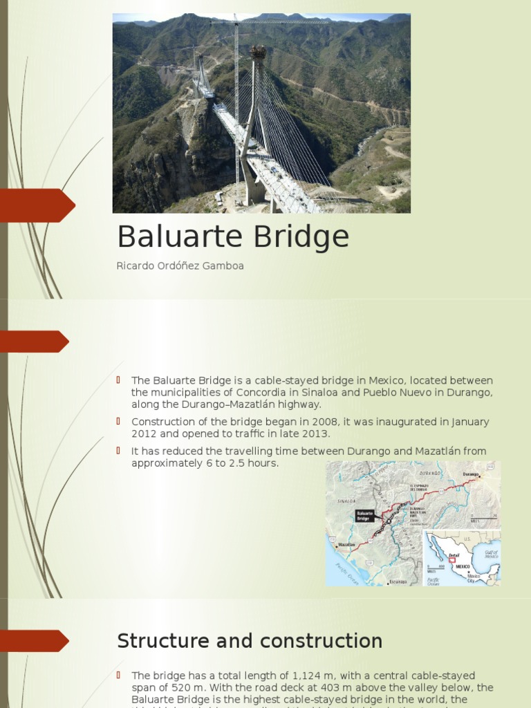 Baluarte Bridge | PDF | Transport Buildings And Structures | Infrastructure