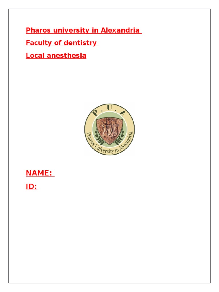 Local Anesthesia Contraindications Guide | PDF