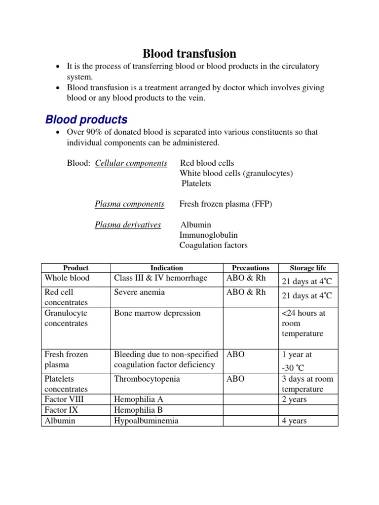 Blood Transfusion | PDF | Blood Type | Clinical Pathology