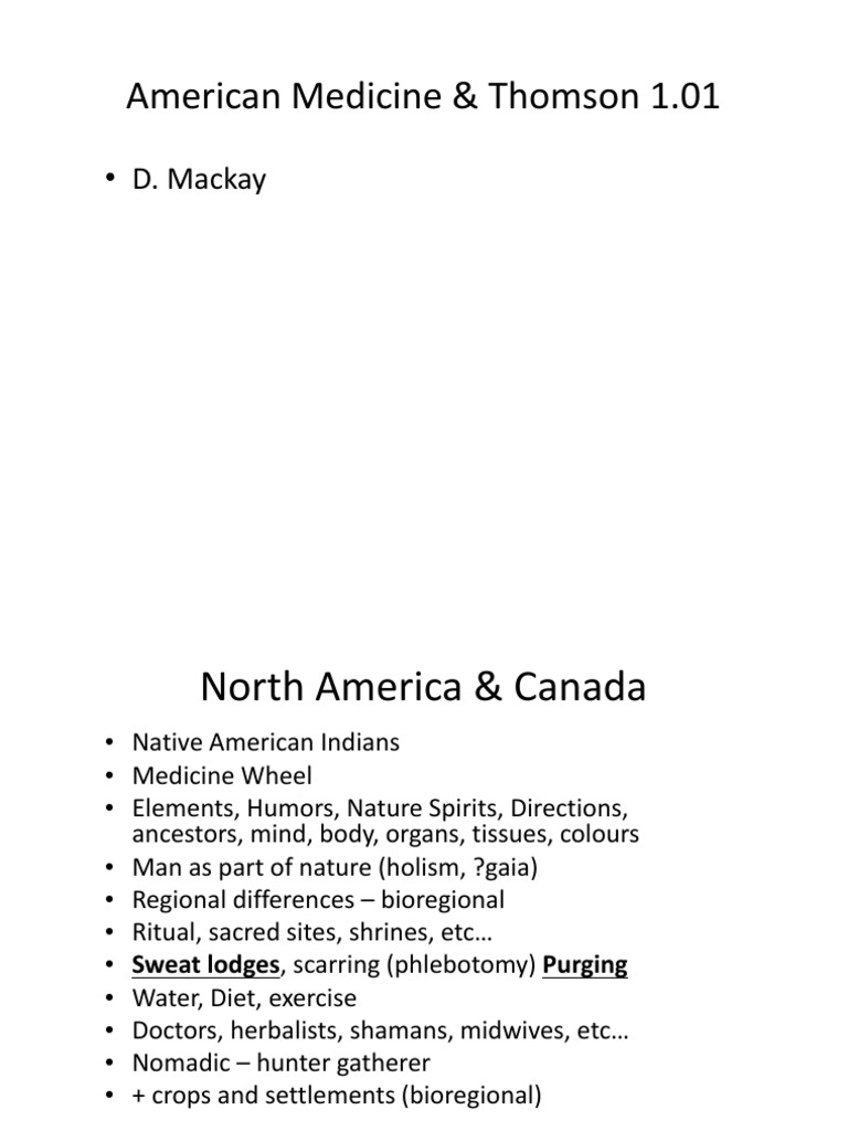 Native American & Thomsonian Medicine | PDF | Naturopathy | Medicine