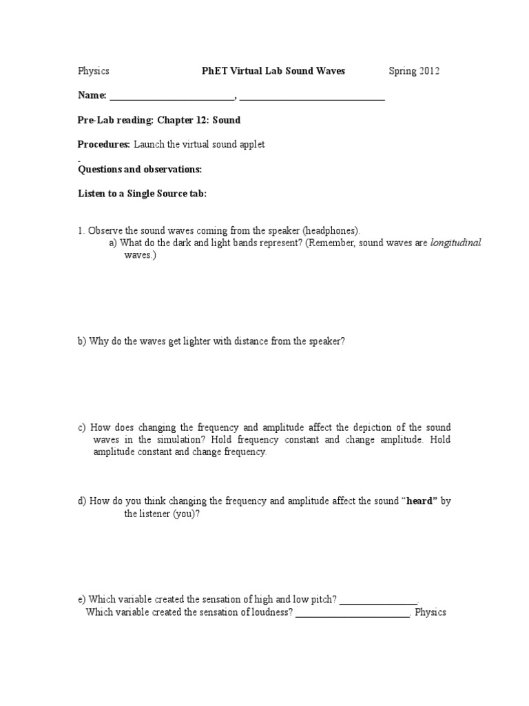 Virtual Sound Lab | Download Free PDF | Interference (Wave Propagation ...