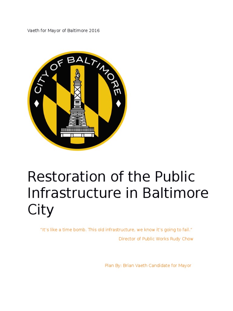 Baltimore Works Plan | PDF | Baltimore | Factory