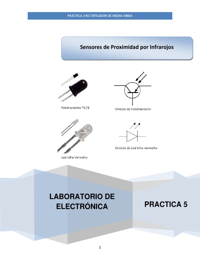 Práctica 5 Sensores de Proximidad Por Infrarojos | PDF | Transistor ...