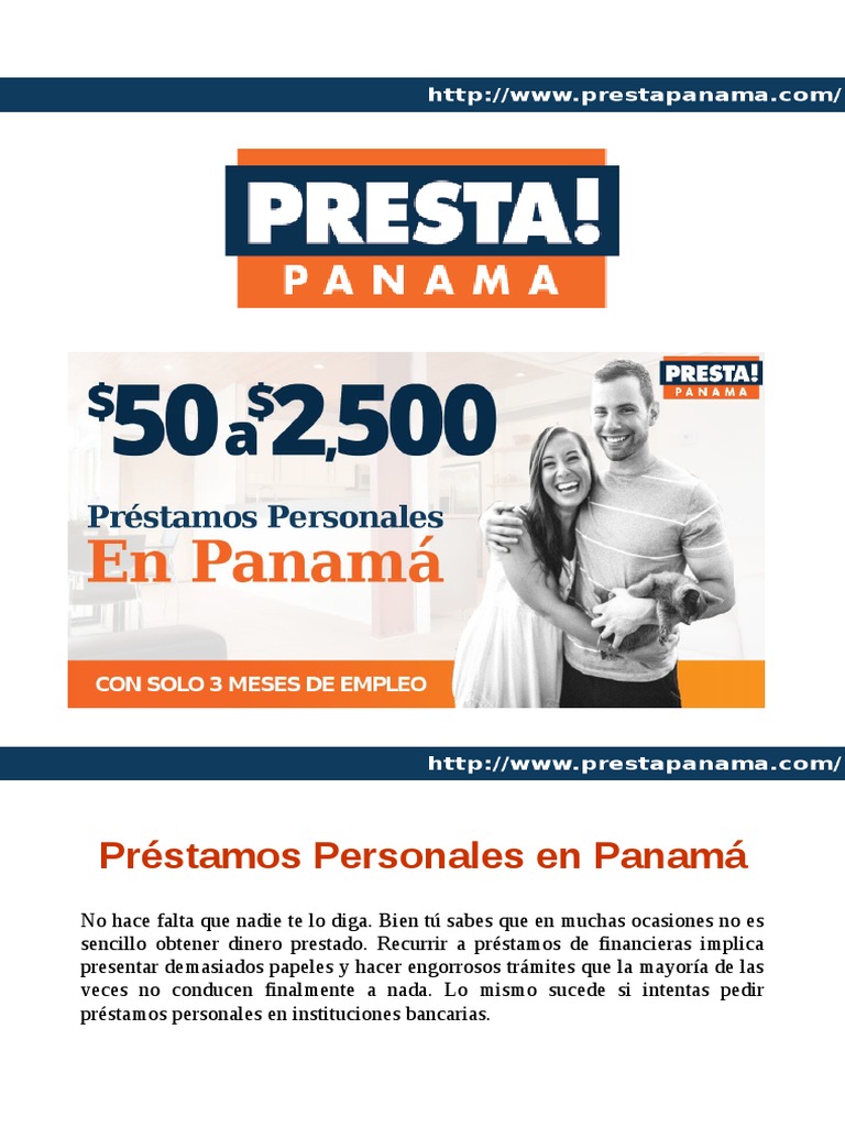 Préstamos Personales en Panamá | PDF