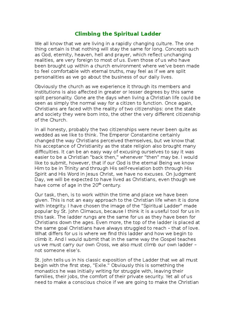 Climbing Spiritual Ladder | PDF | Prayer | Lord's Prayer