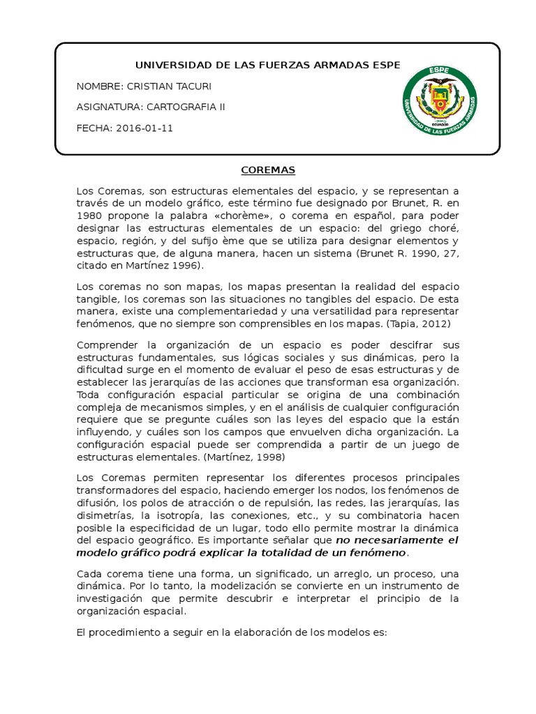 Coremas | PDF | Espacio | Mapa