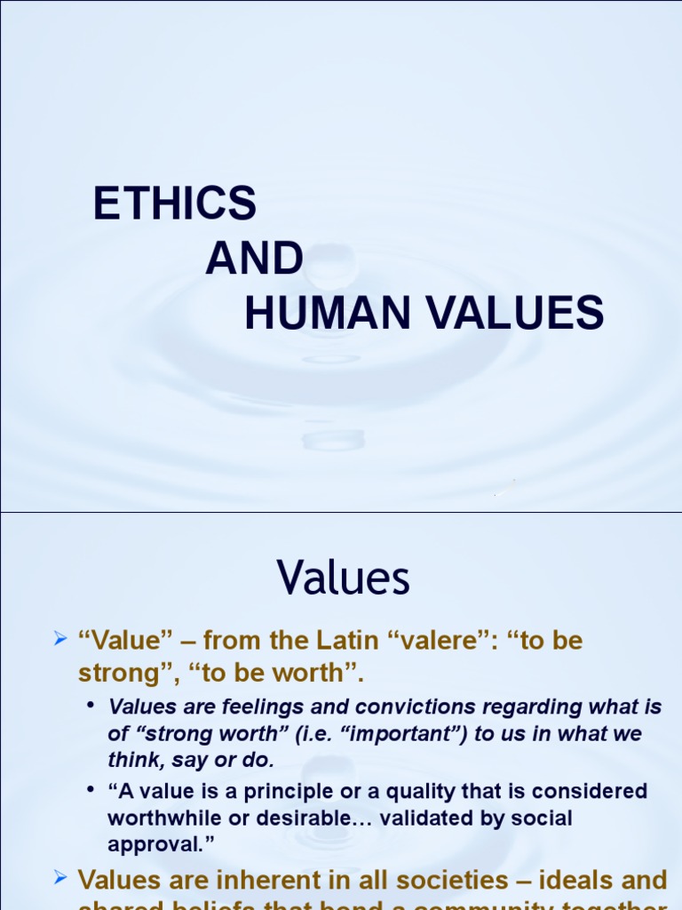 Presentation On Ethics | PDF | Value (Ethics) | Morality