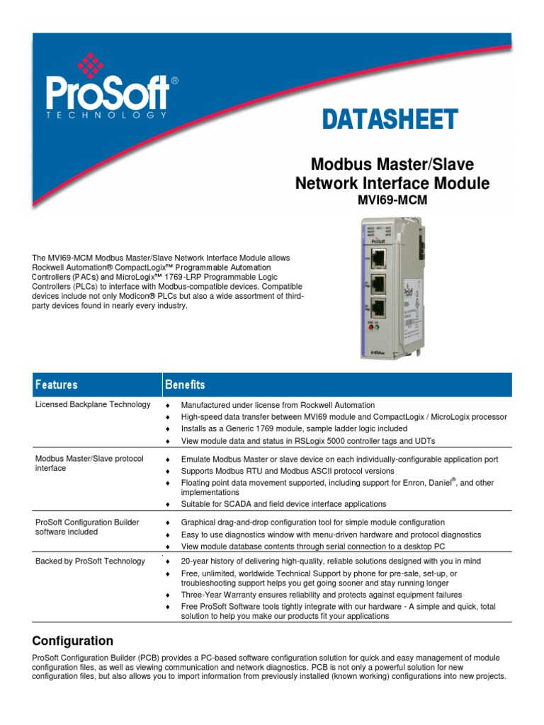 MVI69 MCM Datasheet | PDF | Port (Computer Networking) | Programmable ...