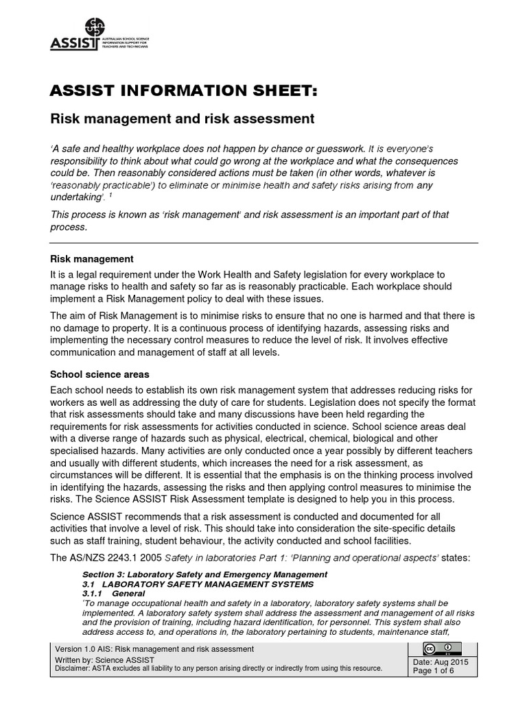 AIS Risk Management and Risk Assessment | Download Free PDF | Risk ...
