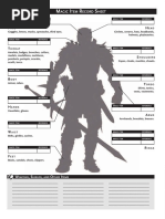 Pathfinder 1e Character Sheet-A5 Colored v01 | PDF