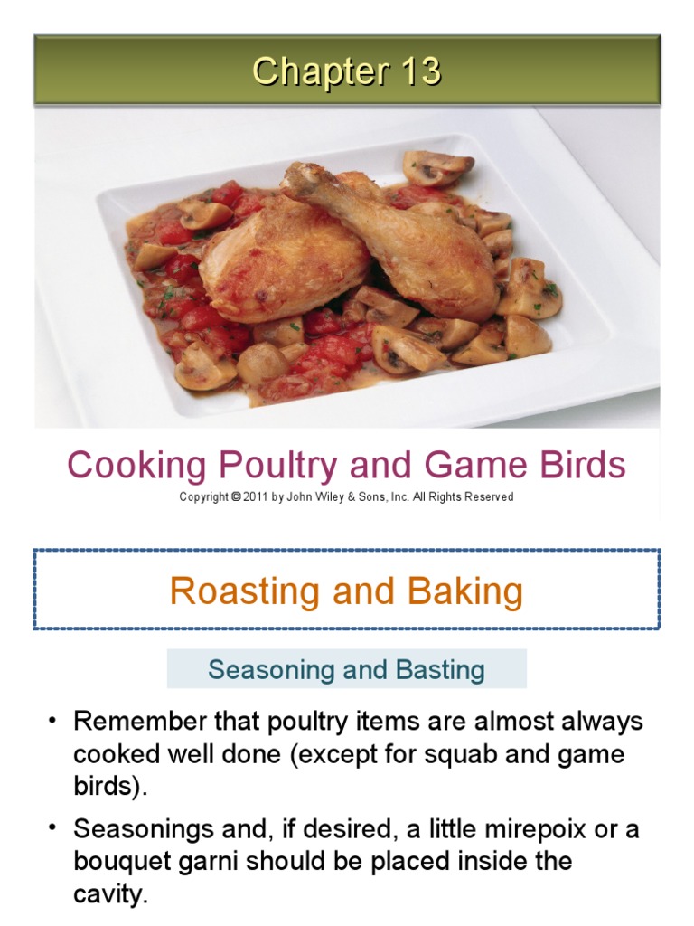 Cooking Poultry and Game Birds | PDF | Stuffing | Roasting