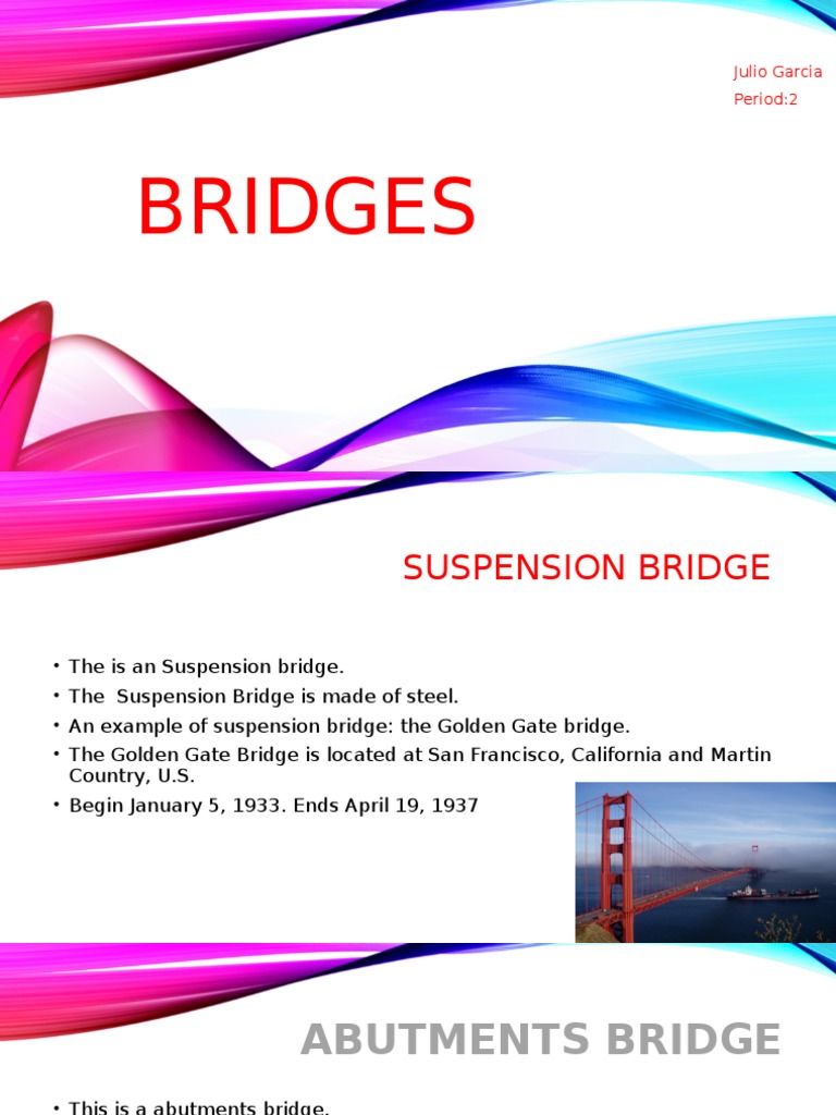 Types and Examples of Bridges | PDF