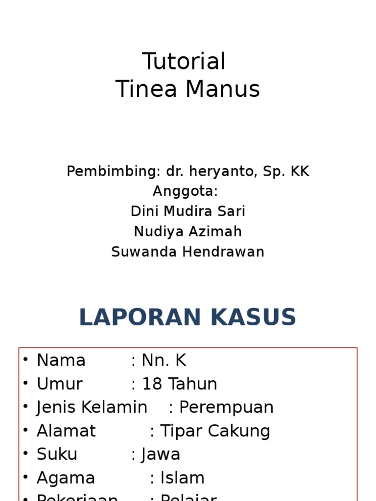Tinea Manus DX | PDF | Pengembangan Diri | Sains & Matematika