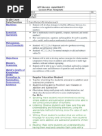 Benchmark Fractions Lesson Plan | PDF | Educational Assessment | Lesson ...