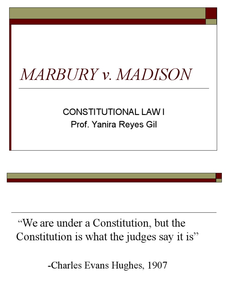The Landmark Ruling of Marbury v. Madison: How Chief Justice John ...