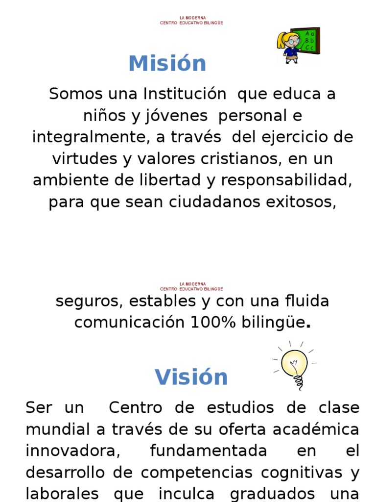 Mision y Vision La Moderna | PDF