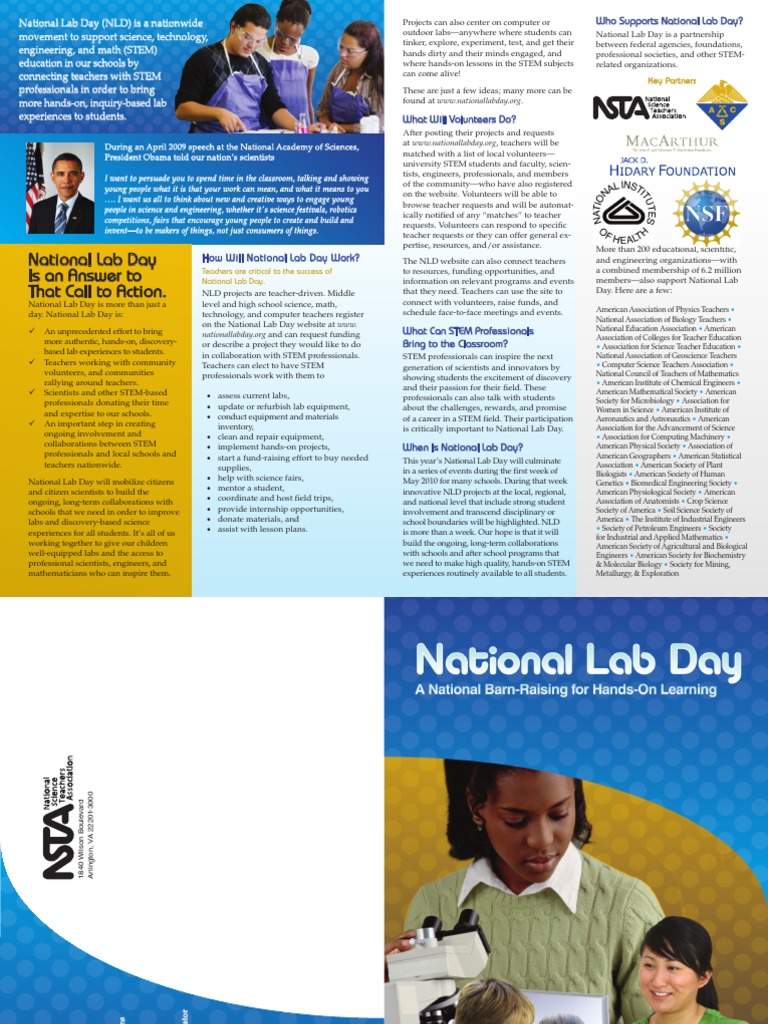National Lab Day Is An Answer To That Call To Action.: Key Partners ...