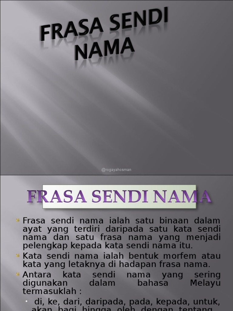 Frasa Sendi Nama | PDF