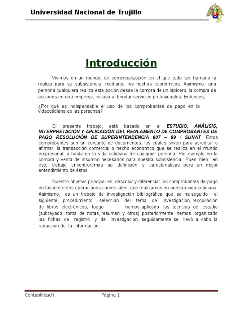 Comprobantes De Pago Pdf Factura Contabilidad