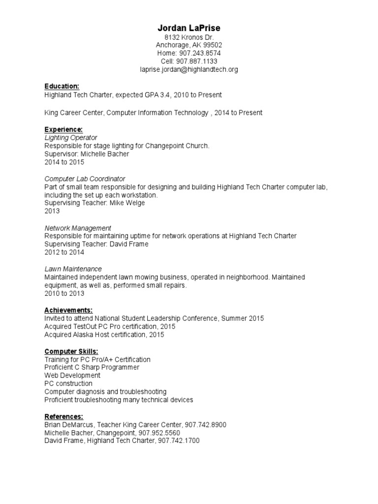 Jordan Resume | PDF | Computers