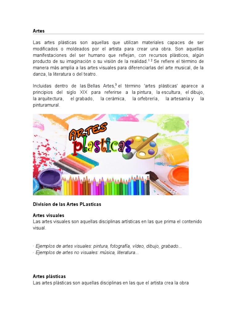 Artes Plásticas | PDF | Artes plásticas | Estética