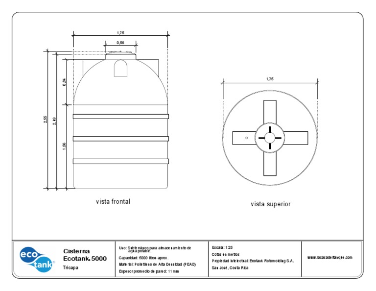 Cisterna Ecotank 5000 | PDF | Tecnología