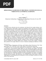 Focal Animal Sampling Methods Explained | PDF | Sampling (Statistics ...