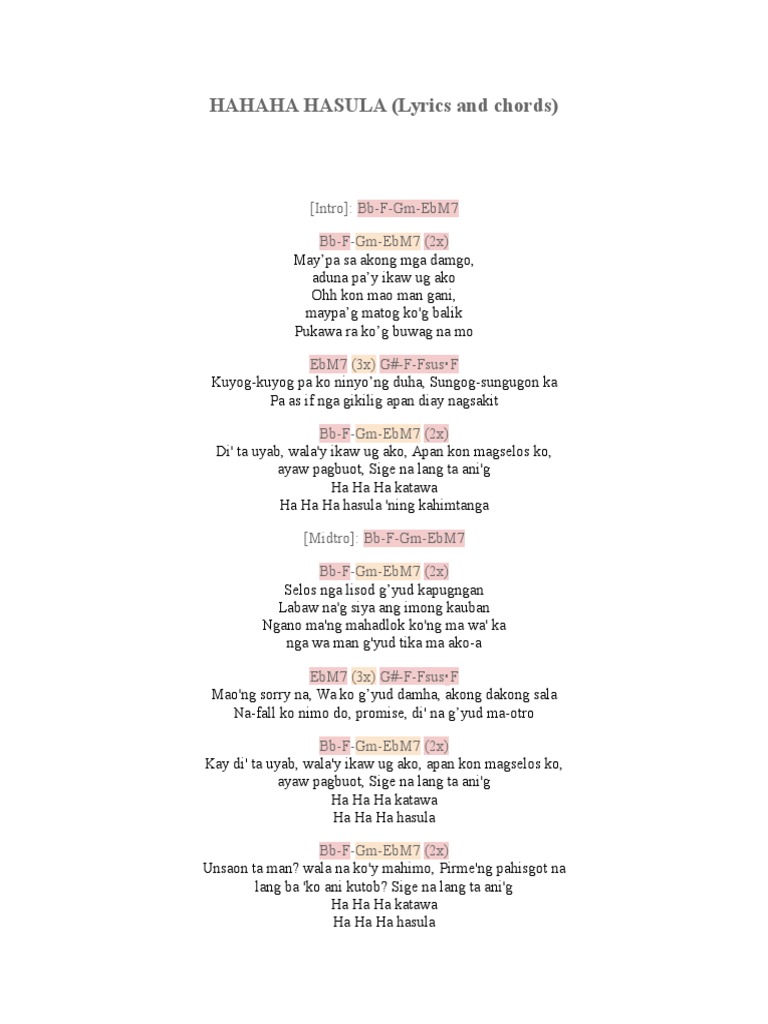 Hahaha Hasula | PDF