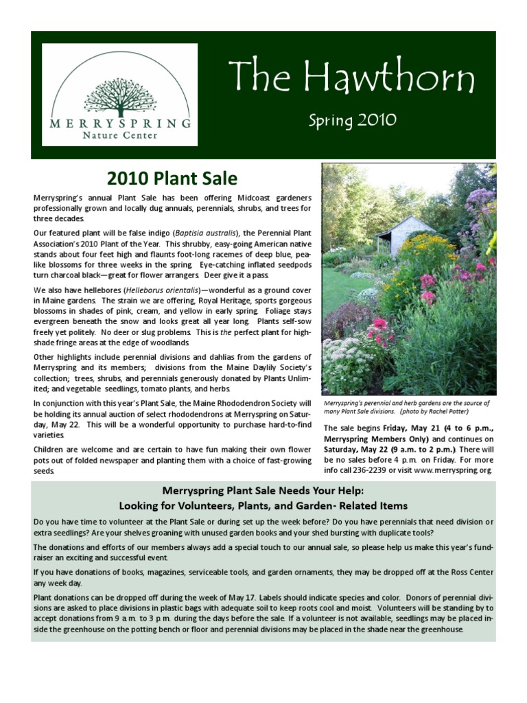 2010 Spring Newsletter | PDF | Perennial Plant | Plants