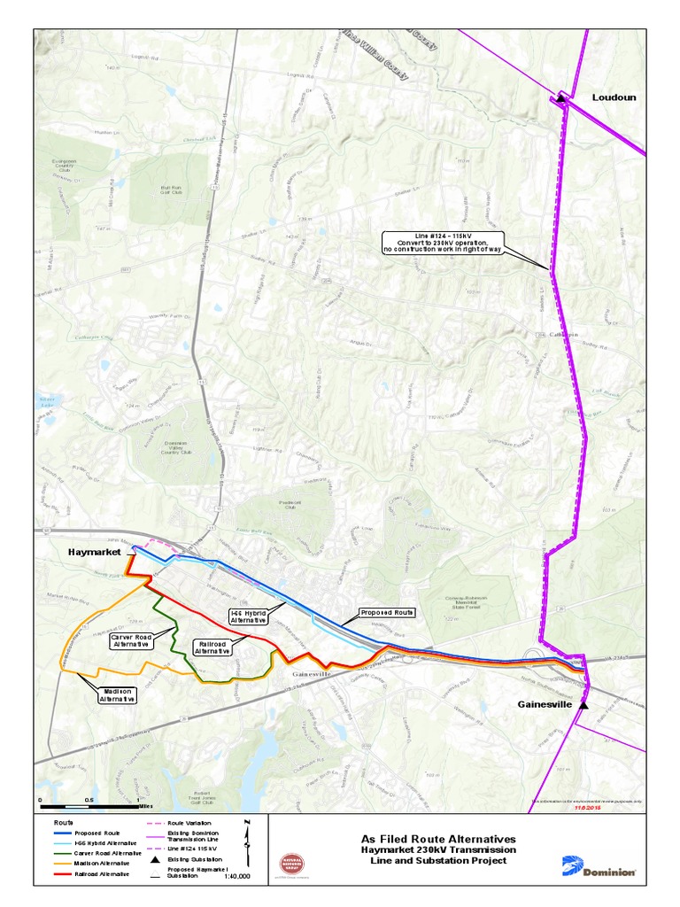Dominion Virginia Power Overview Map Filed in November 2015 | PDF