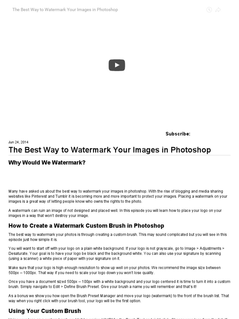 Watermark Guide | PDF | Computers | Technology & Engineering