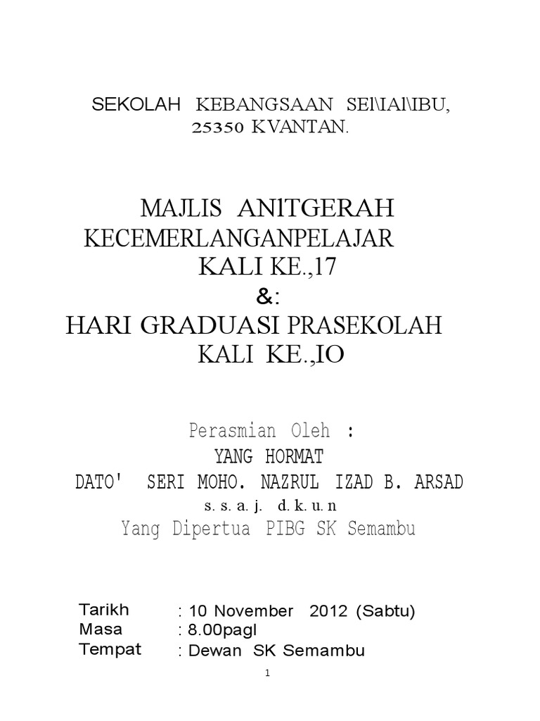 Contoh BUKU PROGRAM | PDF