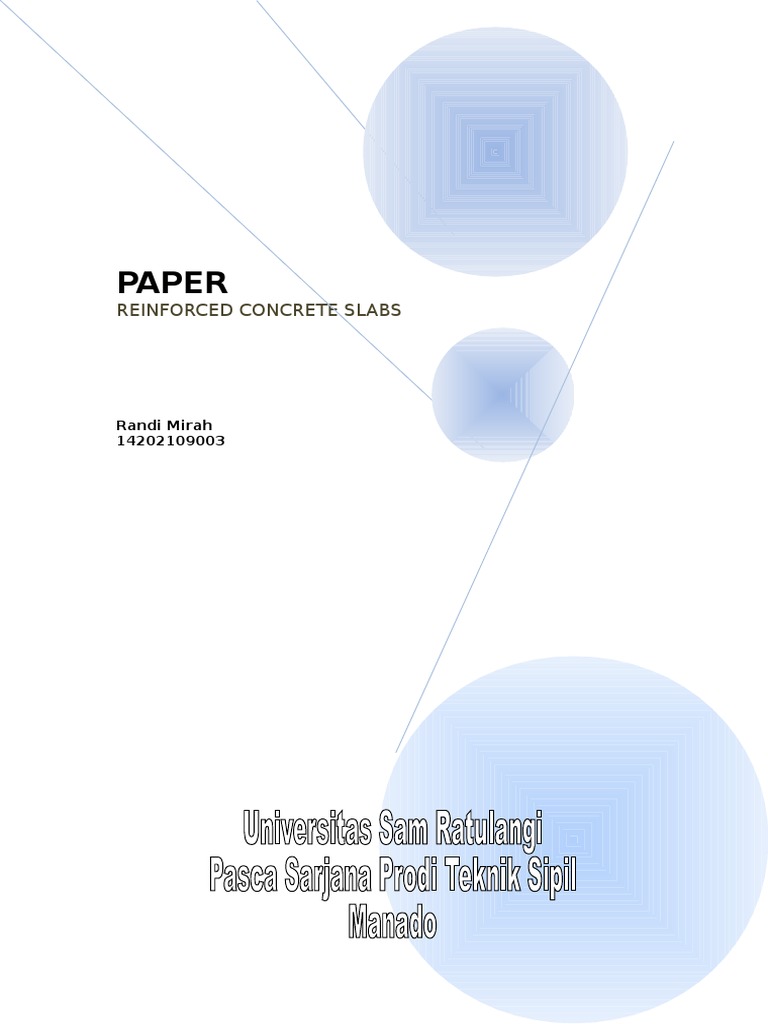 Paper Reinforced Concrete Slabs | PDF | Beam (Structure) | Column